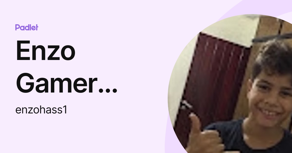 Enzo Gamer player (enzohass1) profile | Padlet