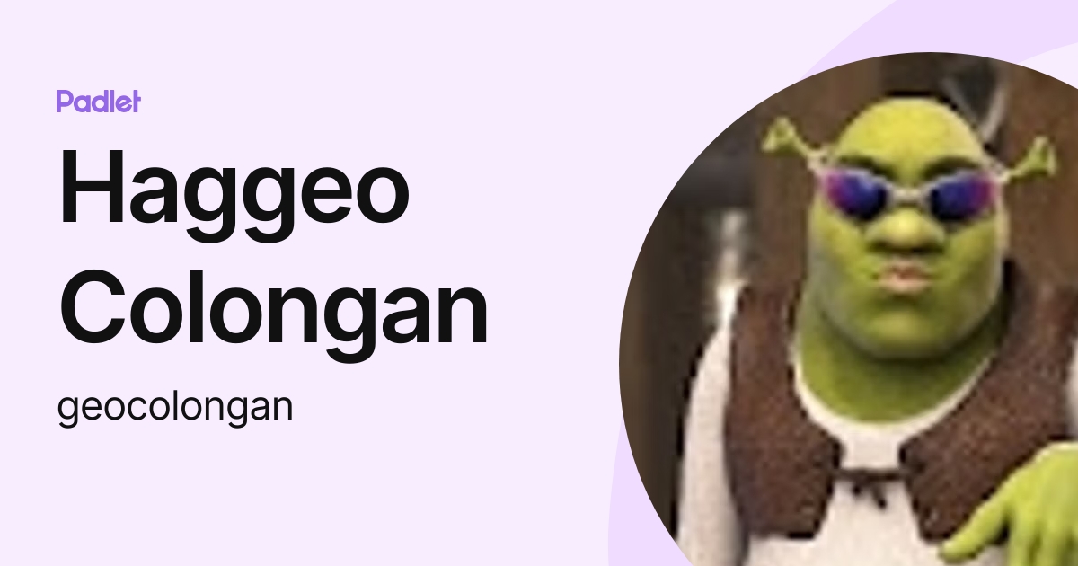 Haggeo Colongan (geocolongan) profile | Padlet