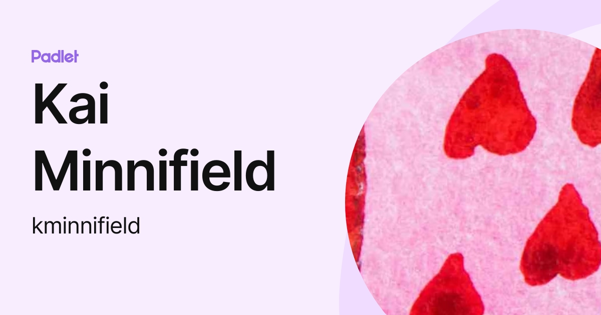 Kai Minnifield (kminnifield) profile | Padlet
