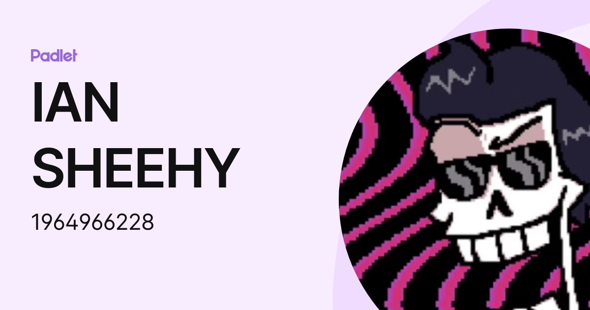 IAN SHEEHY (1964966228) profile | Padlet