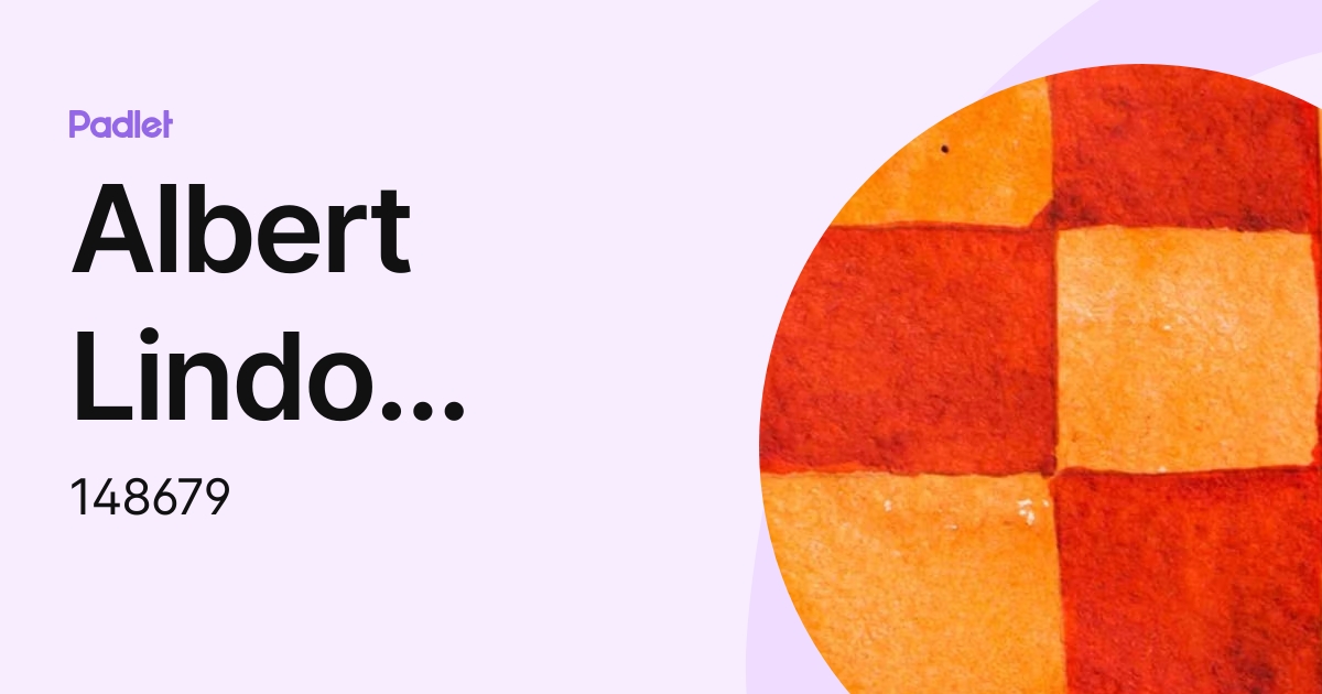 Albert Lindo Perez (148679) profile | Padlet