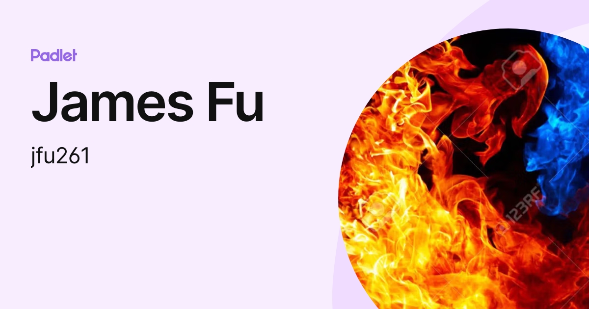 James Fu (jfu261) profile | Padlet