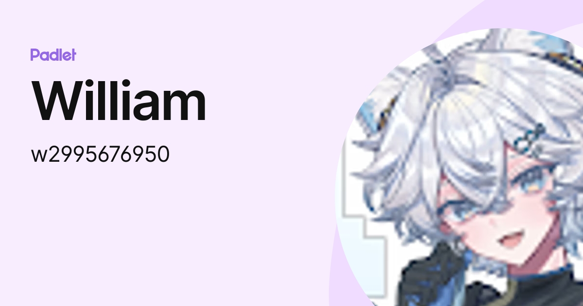 William W2995676950 Profile Padlet