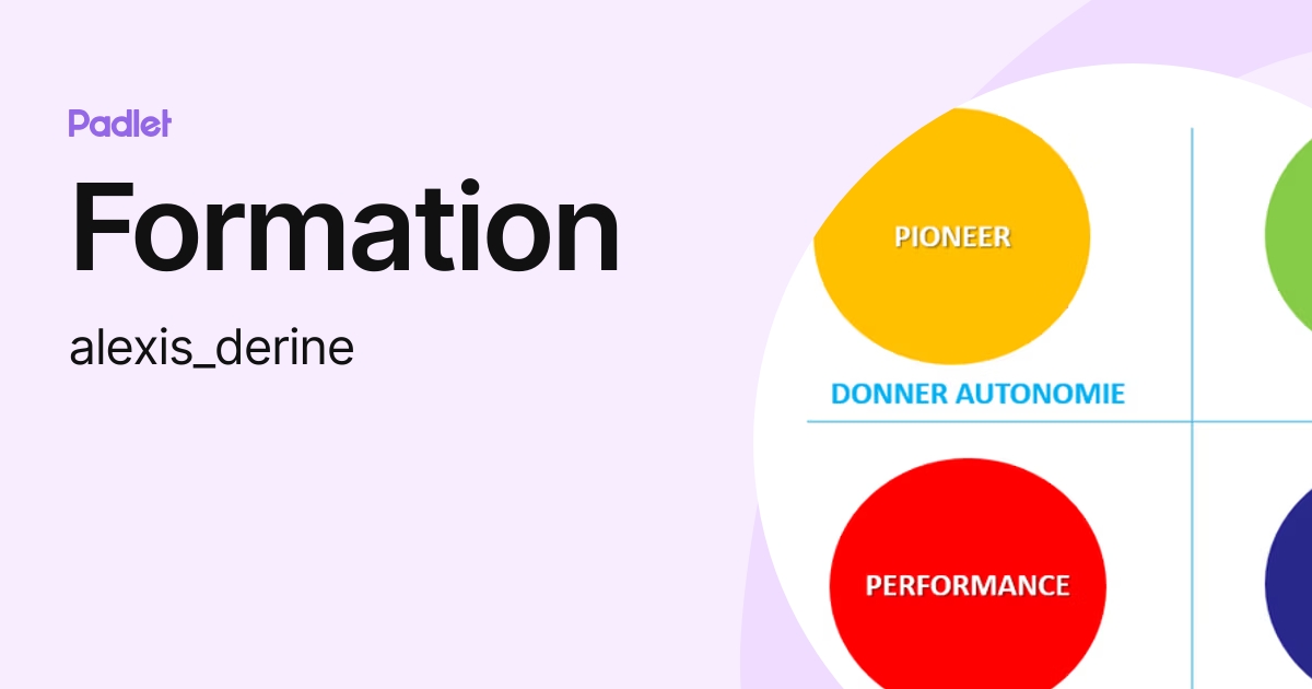Formation (alexis_derine) profile | Padlet
