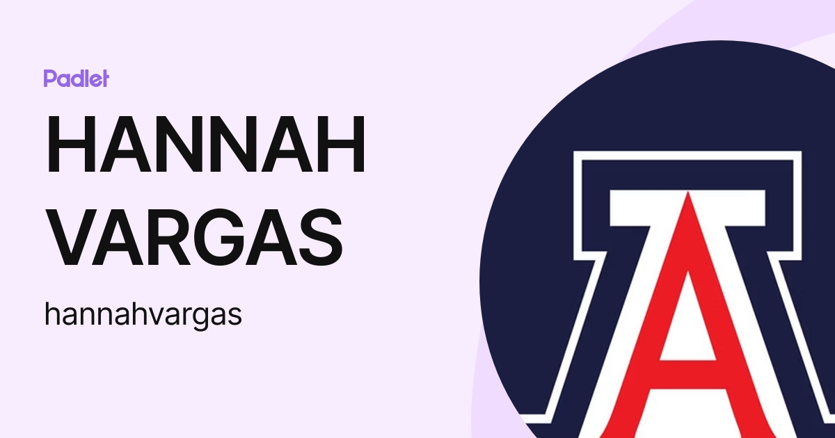 HANNAH VARGAS (hannahvargas) profile | Padlet