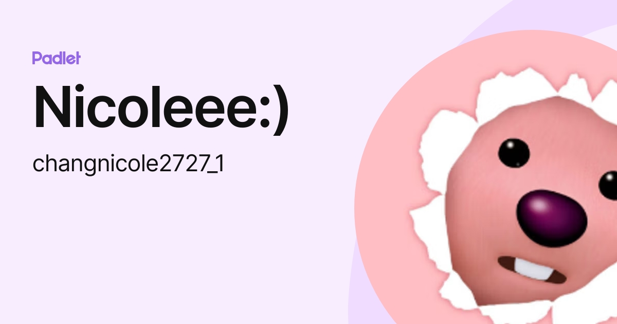 Nicoleee:) (im_innocent) profile | Padlet