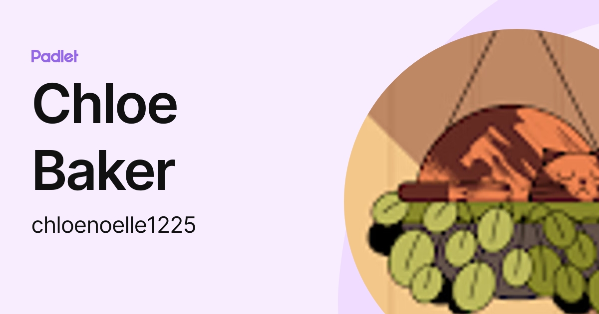 Chloe Baker (chloenoelle1225) profile | Padlet