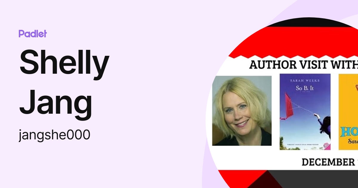 Shelly Jang (jangshe000) profile | Padlet