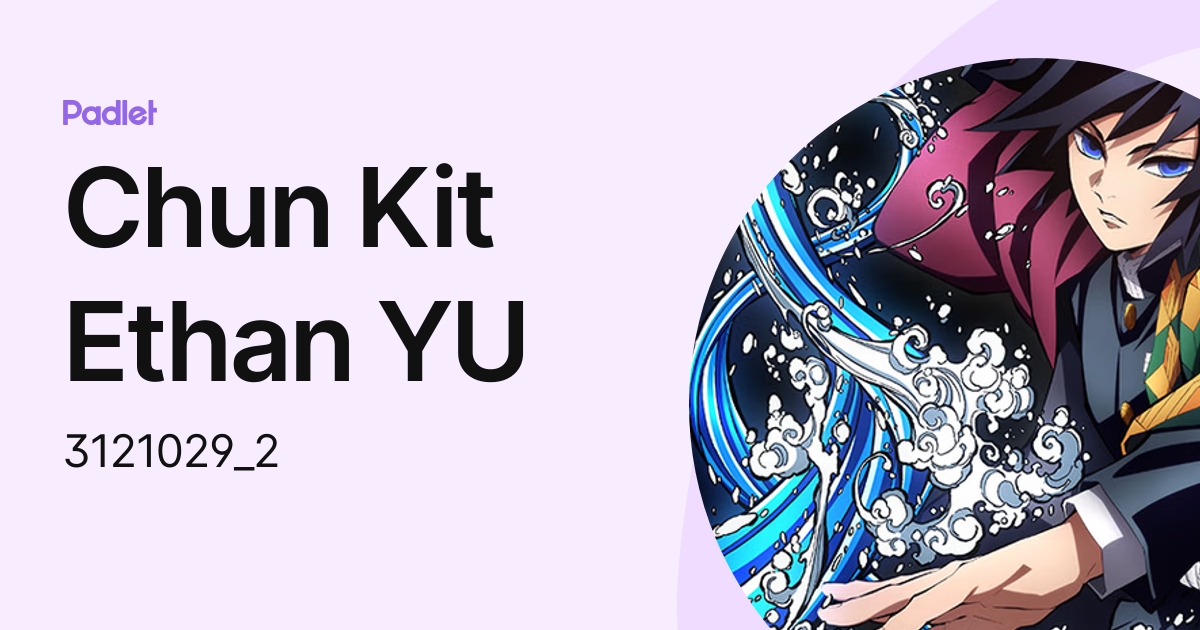 Chun Kit Ethan YU (31210291) profile | Padlet