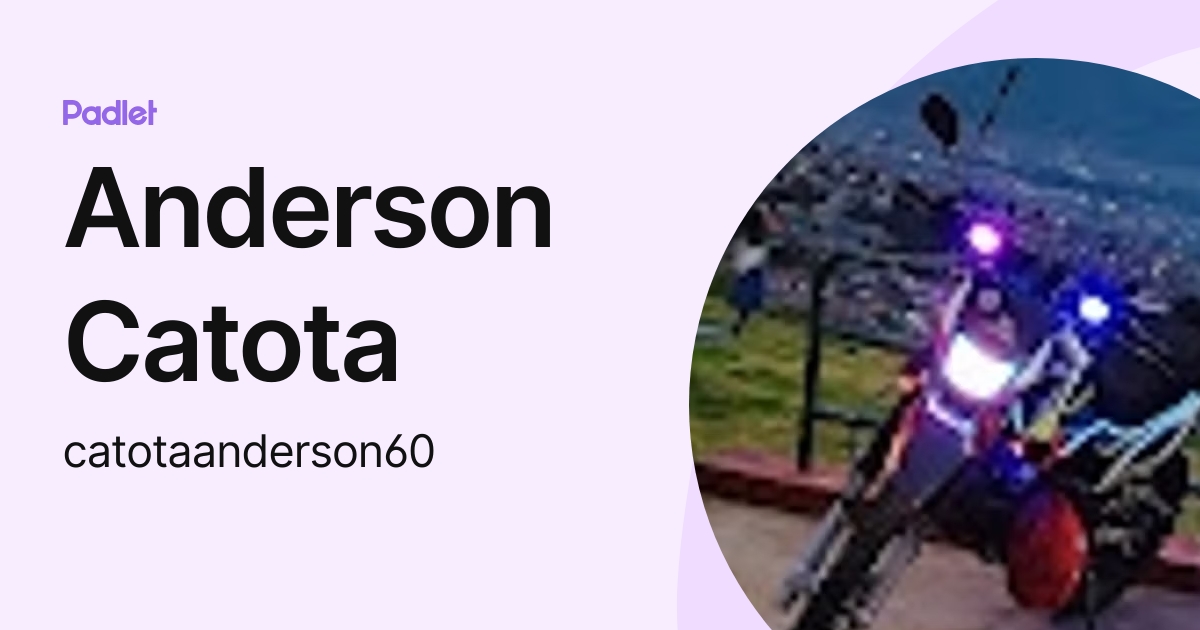 Anderson Catota (catotaanderson60) profile | Padlet