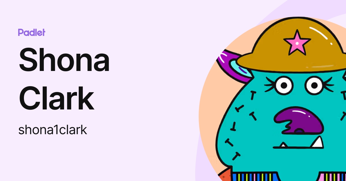 Shona Clark (shona1clark) profile | Padlet