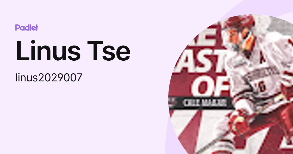 Linus Tse (linus2029007) profile | Padlet