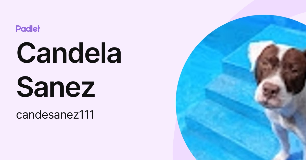 Candela Sanez (candesanez111) profile | Padlet
