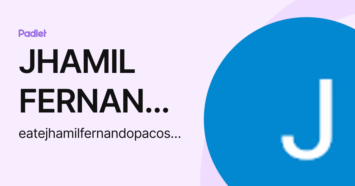 JHAMIL FERNANDO PACOSILLO BEDOYA (eatejhamilfernandopacosillobe ...
