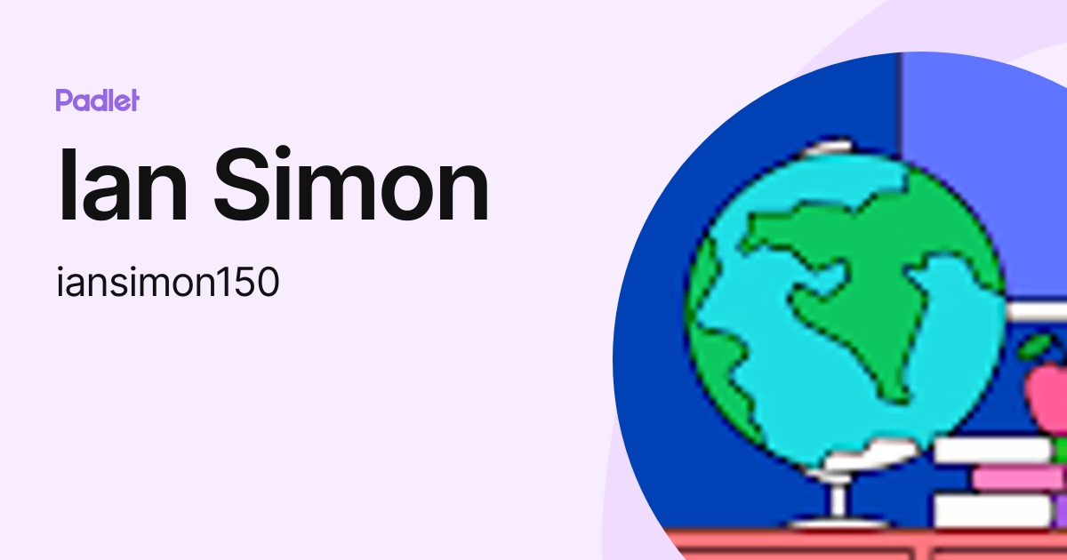 Ian Simon (iansimon150) profile | Padlet