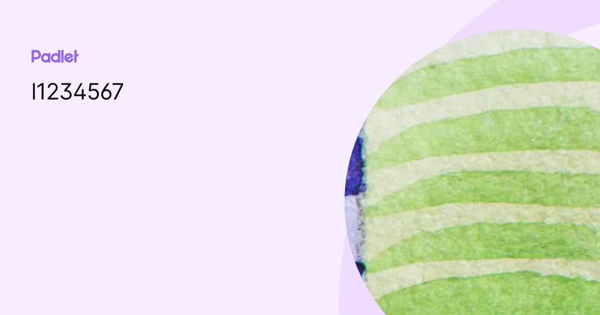 l1234567 profile | Padlet