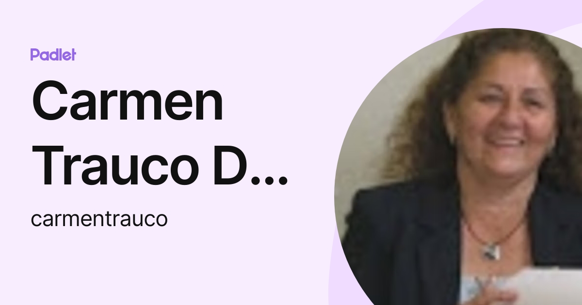 Carmen Trauco De La Puente (carmentrauco) profile | Padlet