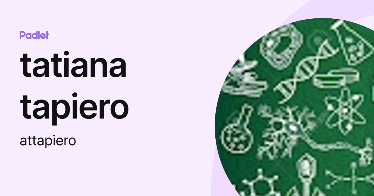 tatiana tapiero (attapiero) profile | Padlet
