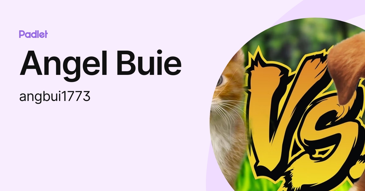 Angel Buie (angbui1773) profile | Padlet