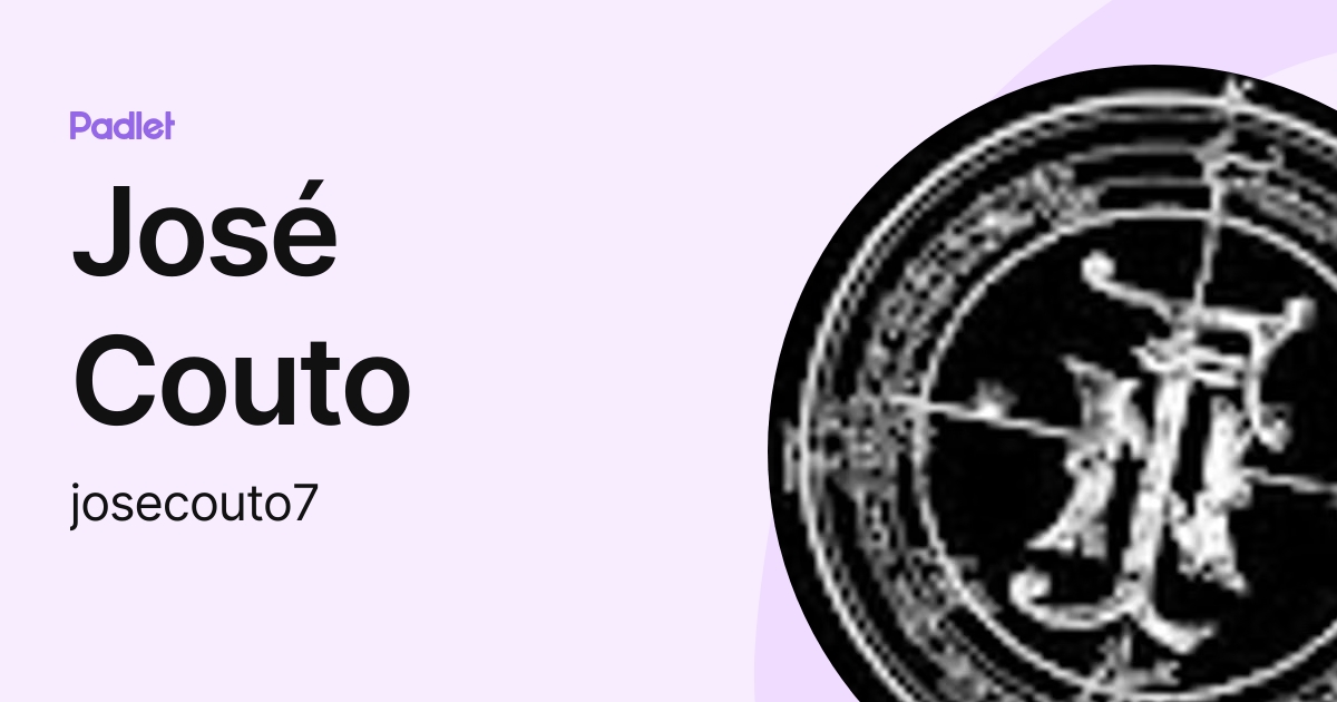 José Couto (josecouto7) perfil | Padlet