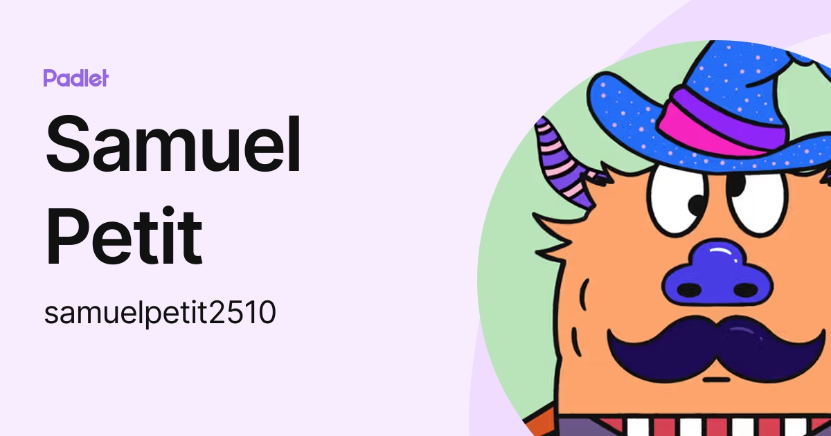 Samuel Petit (samuelpetit2510) profile | Padlet