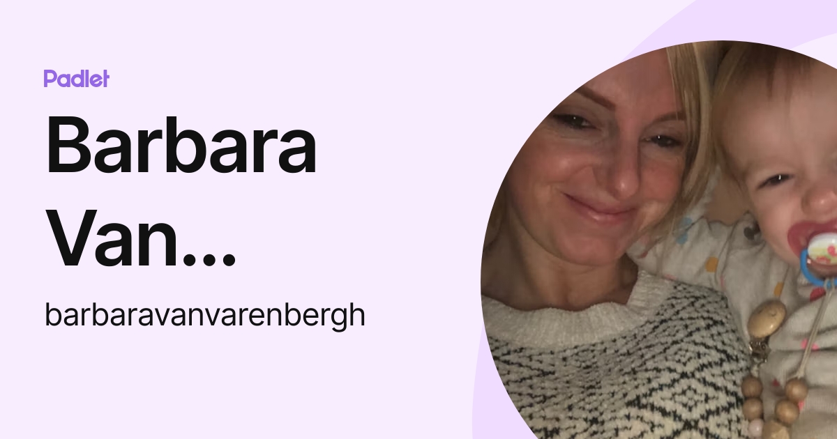 Barbara Van Varenbergh (barbaravanvarenbergh) profile | Padlet