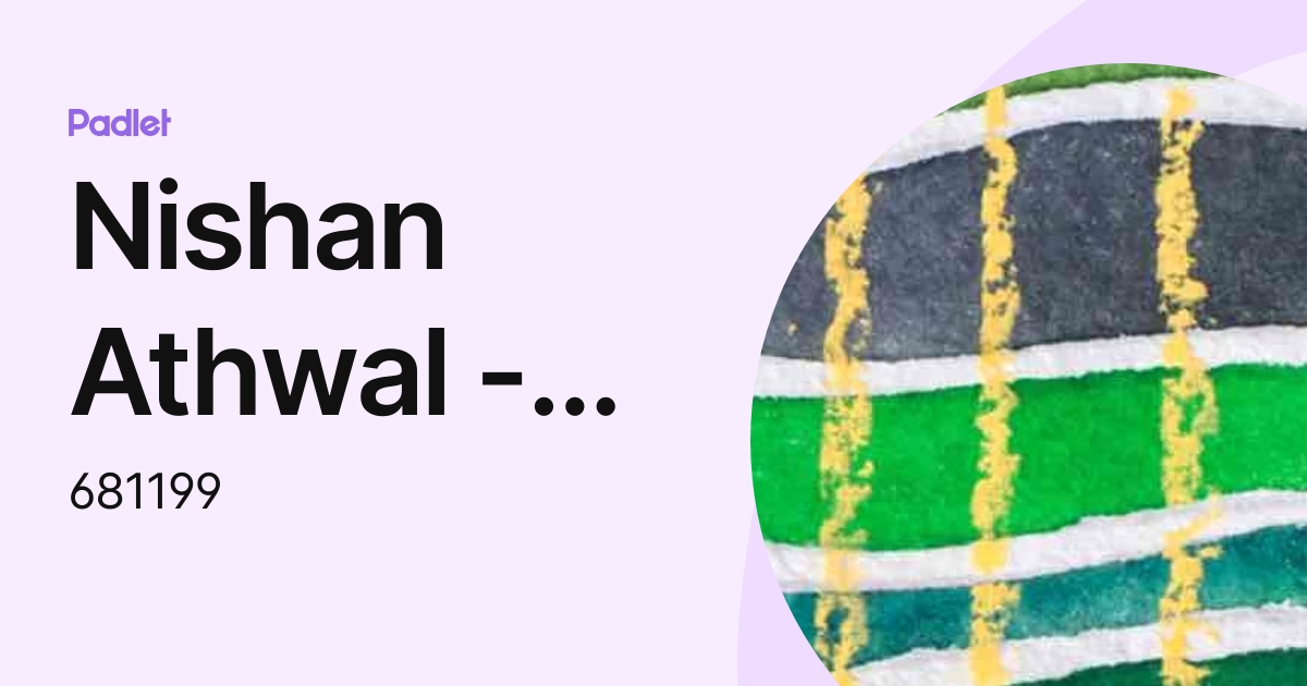 Nishan Athwal - Castlemore PS (1426) (681199) profile | Padlet