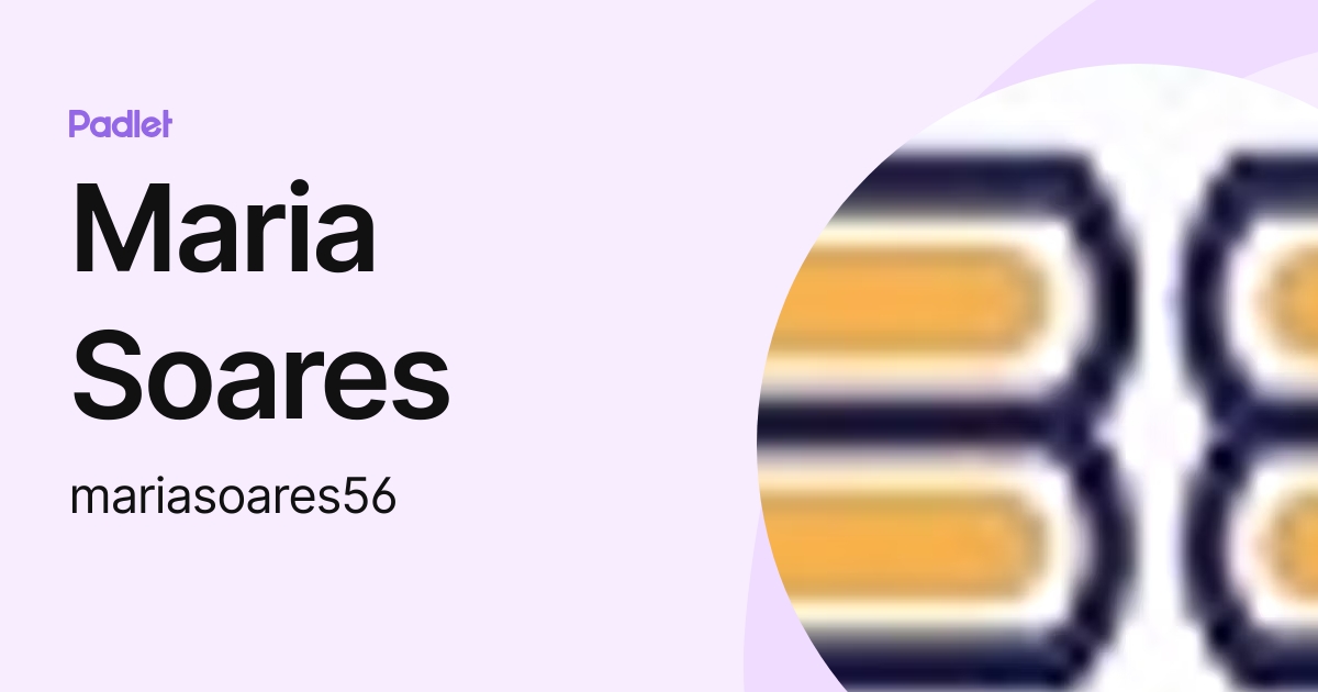 Maria Soares (mariasoares56) profile | Padlet