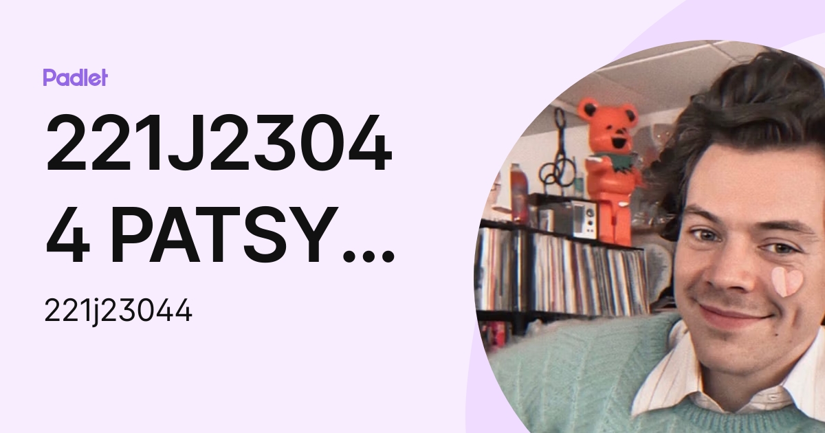 221J23044 PATSY JANET DOMÍNGUEZ MONTERO (221j23044) perfil | Padlet