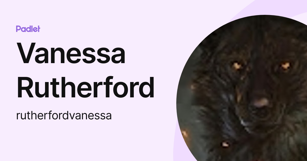 Vanessa Rutherford (rutherfordvanessa) profile | Padlet