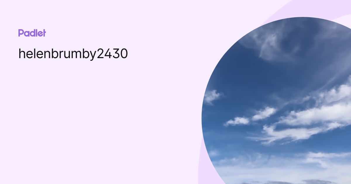 helenbrumby2430 profile | Padlet