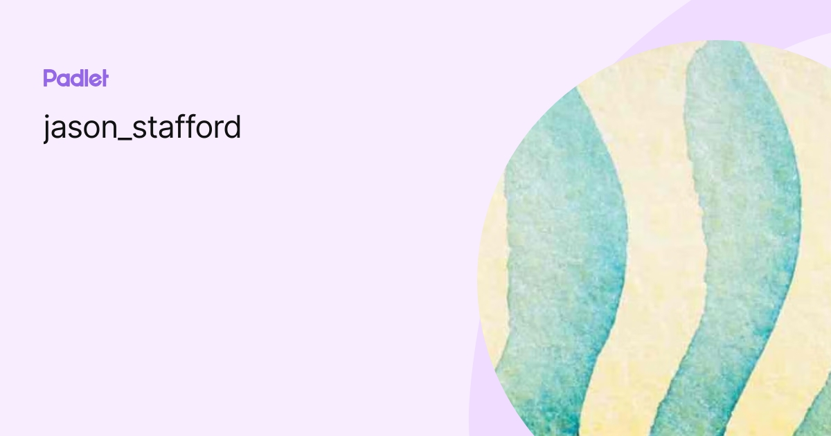 jason_stafford profile | Padlet