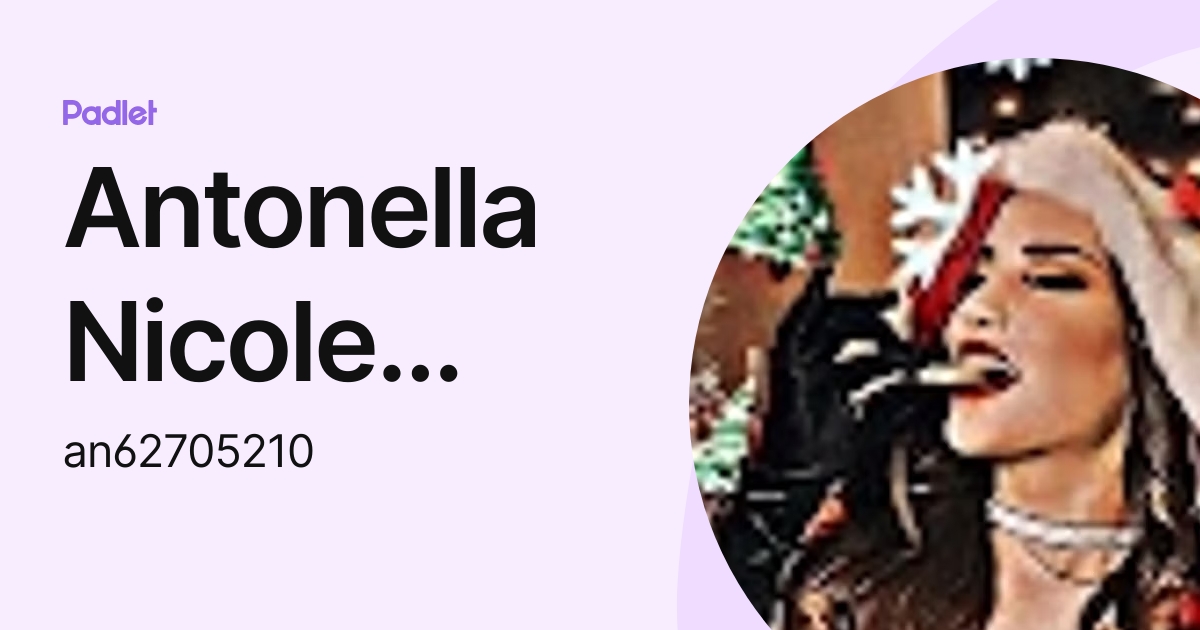 Antonella Nicole Nuñez Donato (an62705210) perfil | Padlet