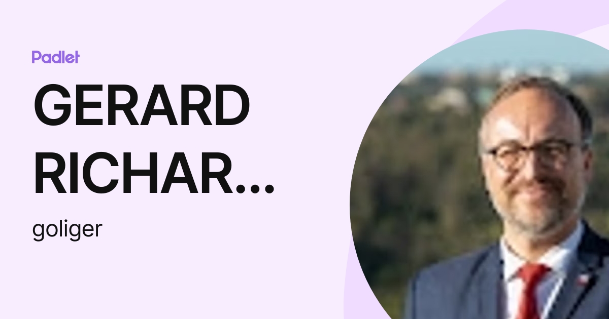 GERARD RICHARD OLIGER ABAROA (goliger) profile | Padlet