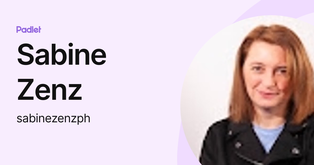Sabine Zenz (sabinezenzph) profile | Padlet