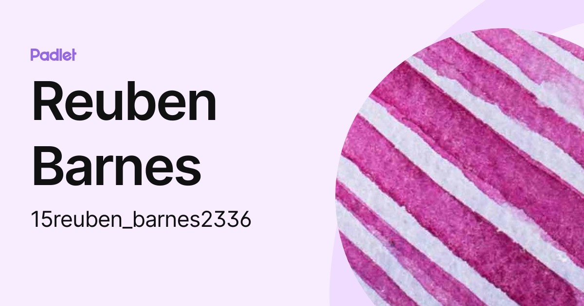 Reuben Barnes (15reuben_barnes2336) profile | Padlet