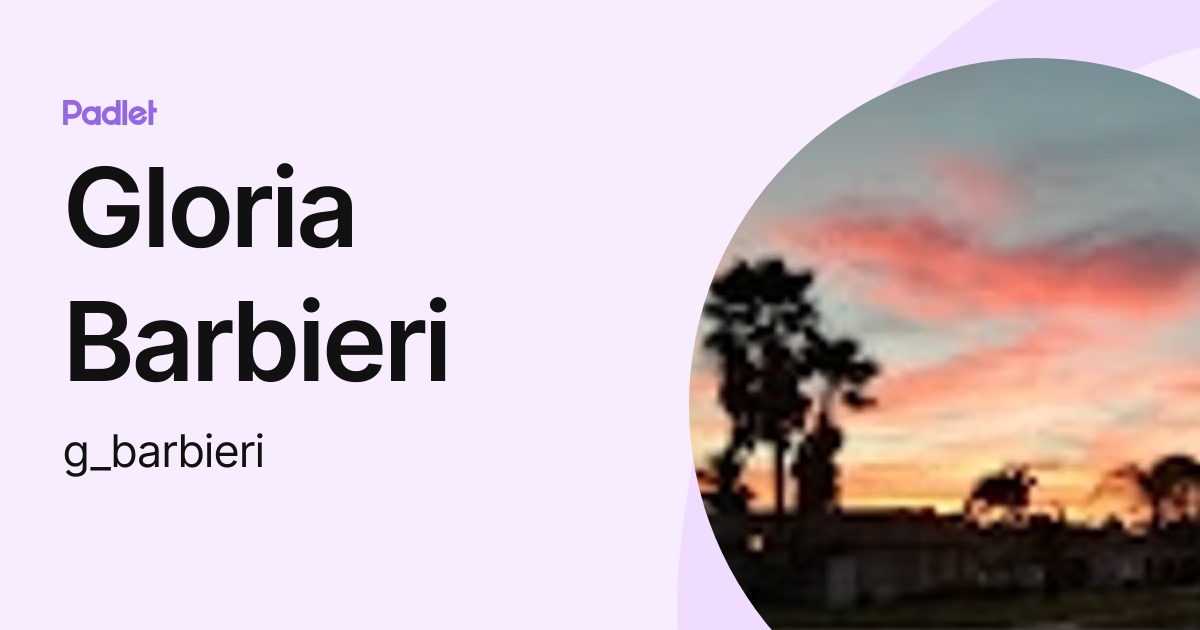 Gloria Barbieri (g_barbieri) profile | Padlet