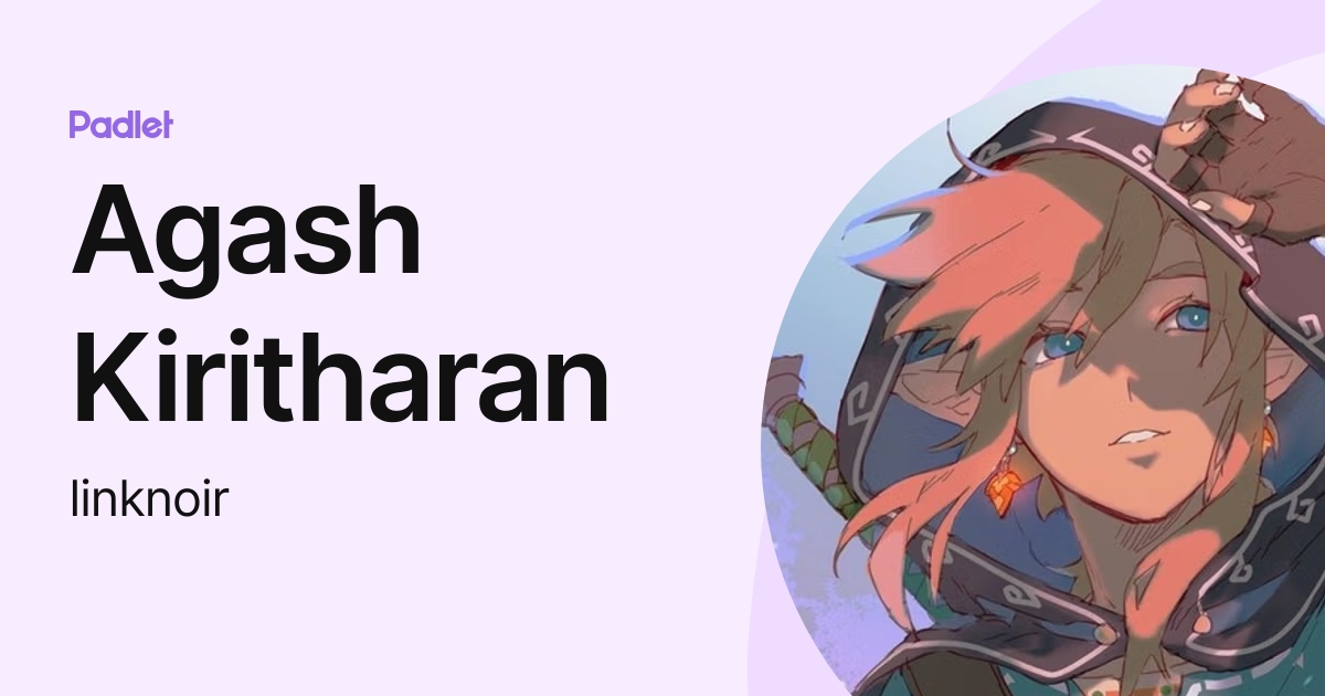Agash Kiritharan (linknoir) profile | Padlet