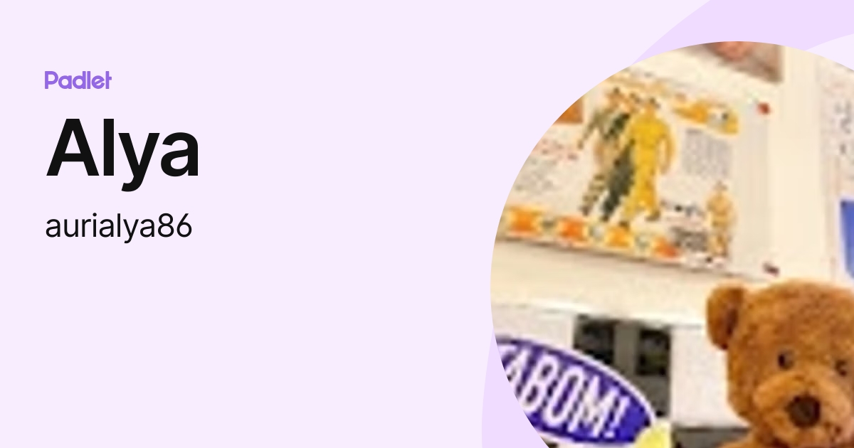 Alya Aurialya86 Profile Padlet