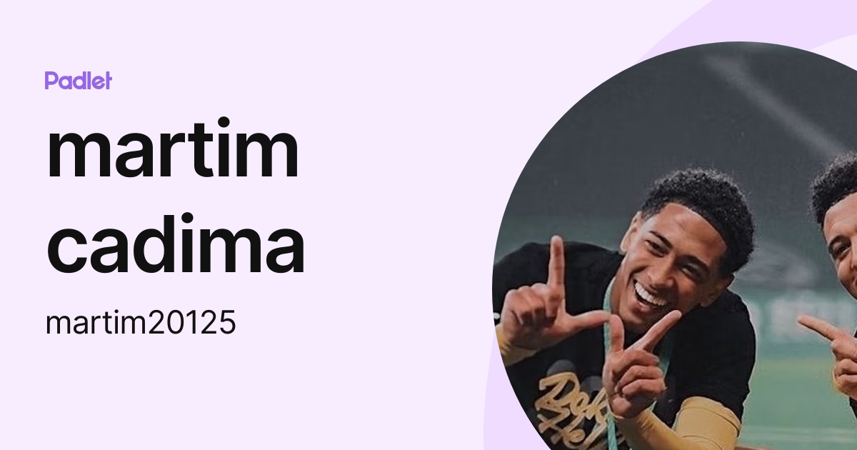 martim cadima (martim20125) profile | Padlet