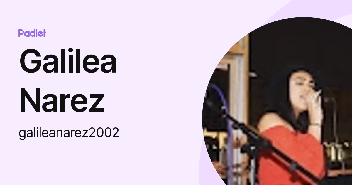 Galilea Narez (galileanarez2002) profile | Padlet