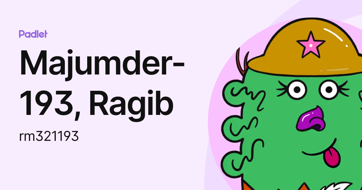 Majumder-193, Ragib (rm321193) profile | Padlet