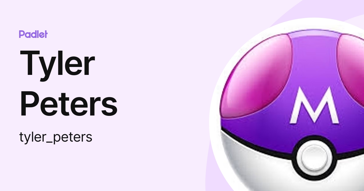 Tyler Peters (tyler_peters) profile | Padlet