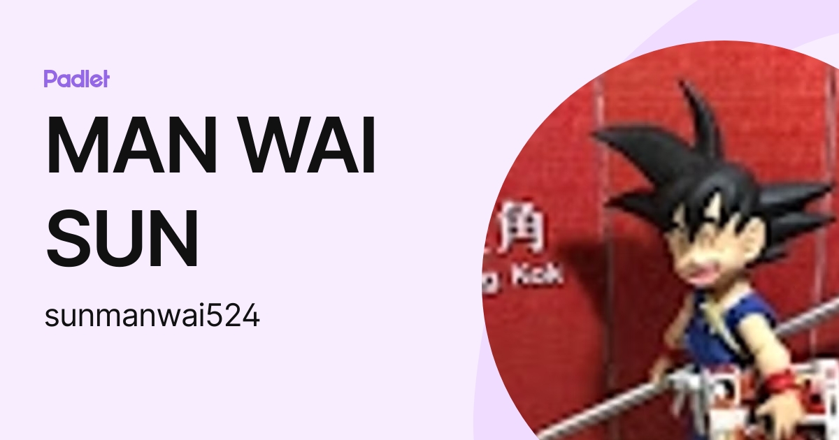 MAN WAI SUN (sunmanwai524) profile | Padlet