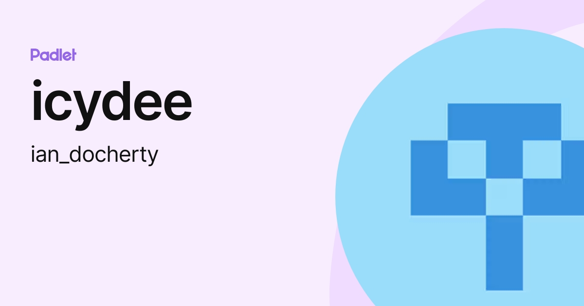 icydee (ian_docherty) profile | Padlet