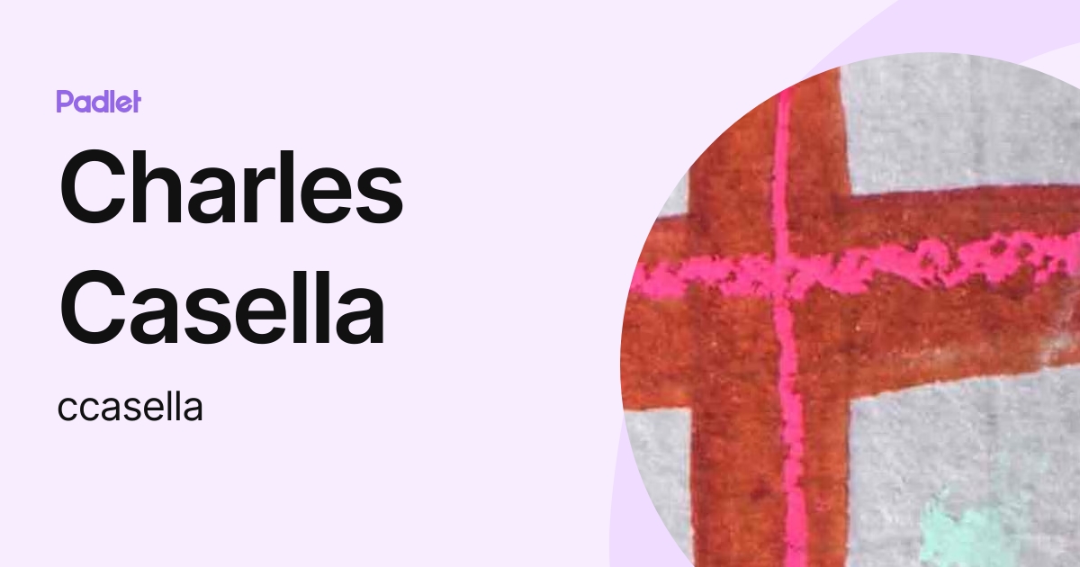 Charles Casella (ccasella) profile | Padlet