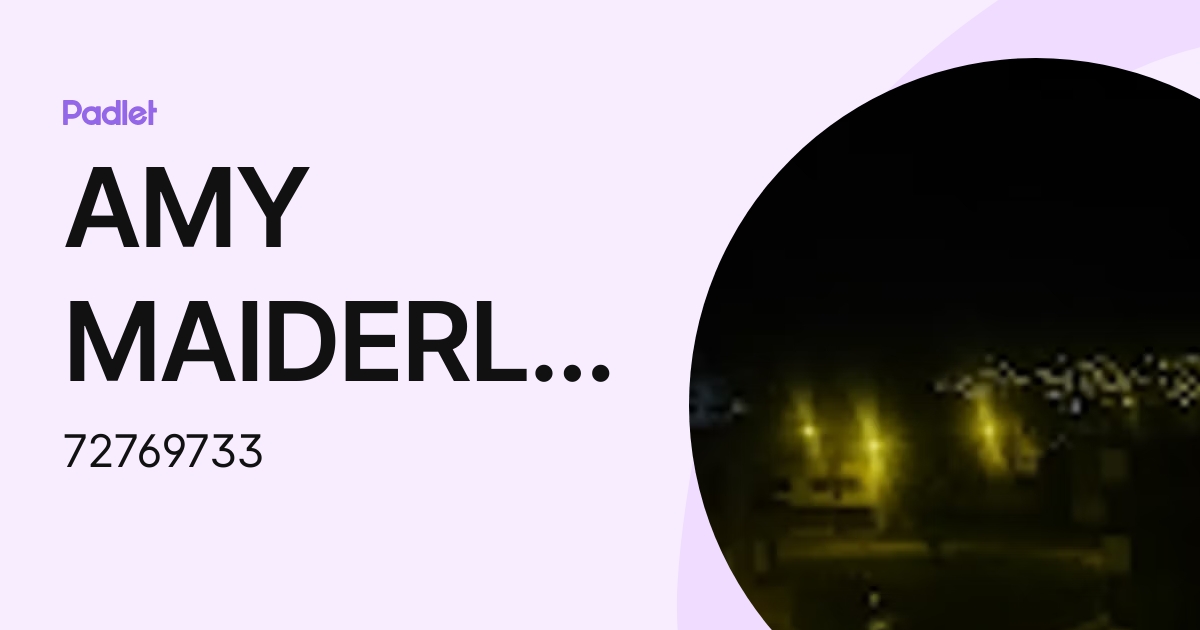 AMY MAIDERLIT HURTADO PEÑA (72769733) profile | Padlet