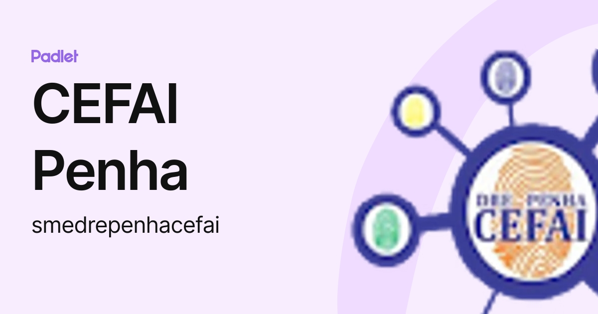 CEFAI Penha (smedrepenhacefai) perfil | Padlet