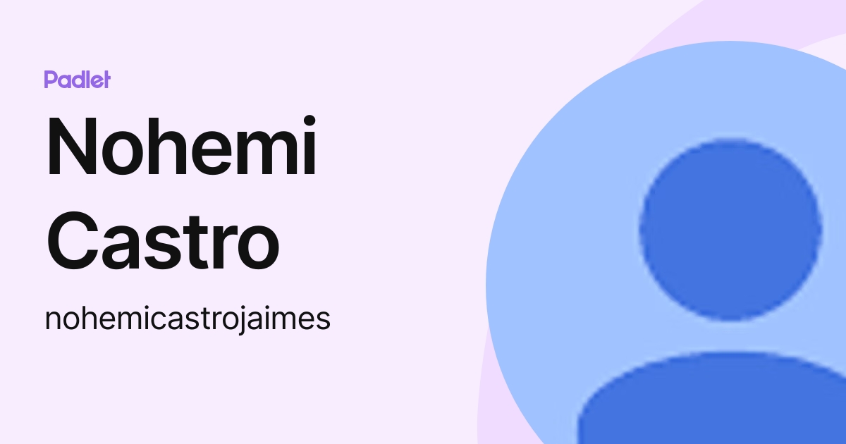 Nohemi Castro (nohemicastrojaimes) perfil | Padlet