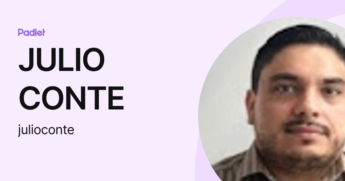 JULIO CONTE (julioconte) profile | Padlet